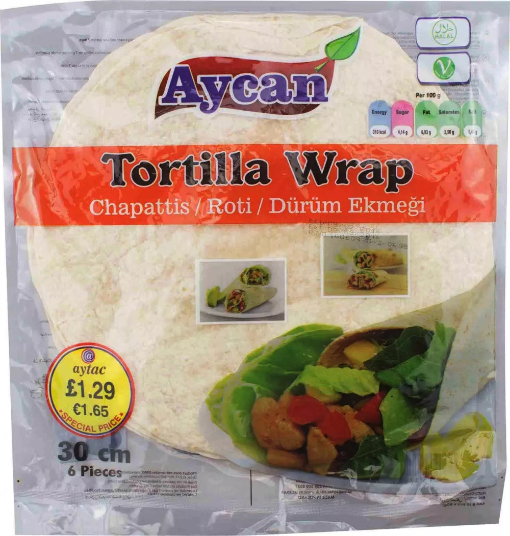Aycan Tortilla Wraps 30cm 6pcs – Mullaco Online