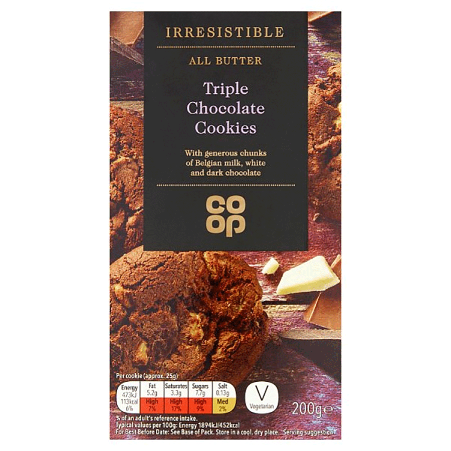 CO OP Triple Chocolate Cookies 200g – Mullaco Online