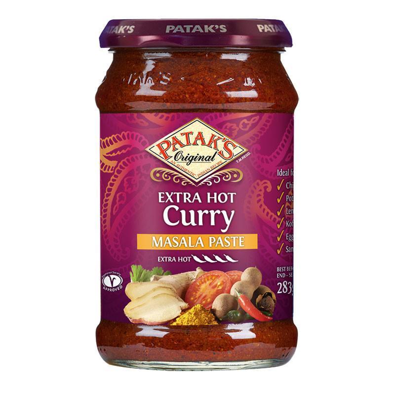 Patak's Extra Hot Curry Masala Paste 283g, Mullaco Online