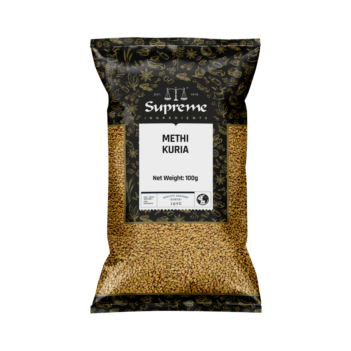 Supreme Methi Kuria Split Fenugreek, 100g – Mullaco Online