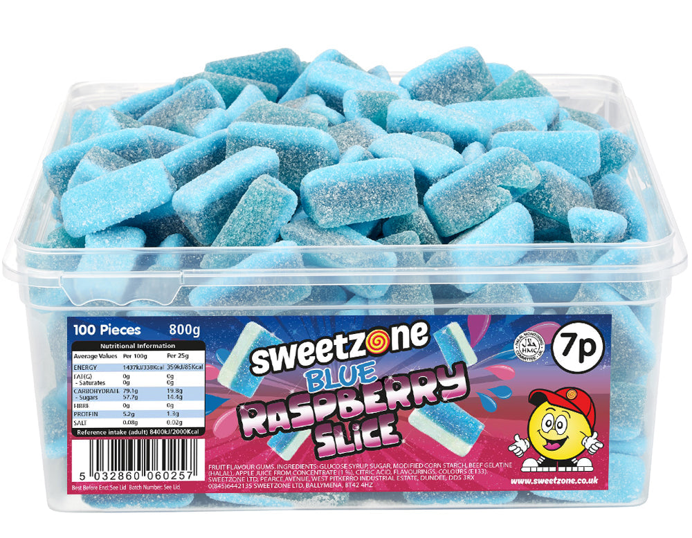 Sweetzone Blue Raspberry Slices Tubs 700g – Mullaco Online