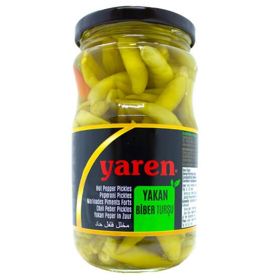 Yaren Hot Pepper Pickles (Yakan Biber Tursu) 620g – Mullaco Online