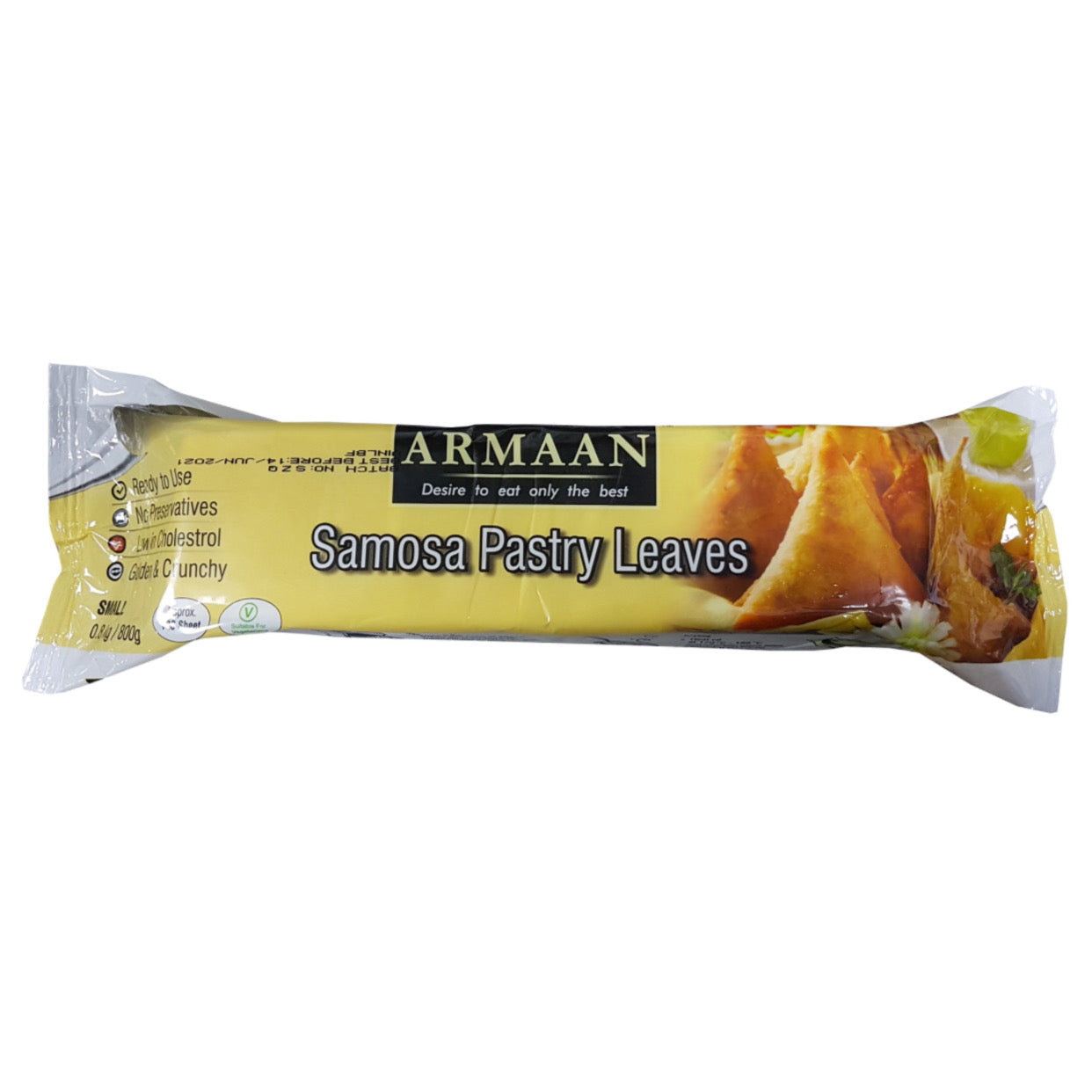 Armaan Samosa Pastry Narrow 800g – Mullaco Online