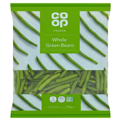CO OP Frozen whole Green Beans 750g – Mullaco Online
