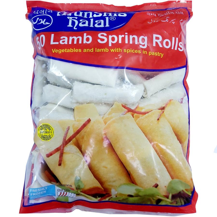 Munshis Halal Lamb Spring Rolls 50pk – Mullaco Online