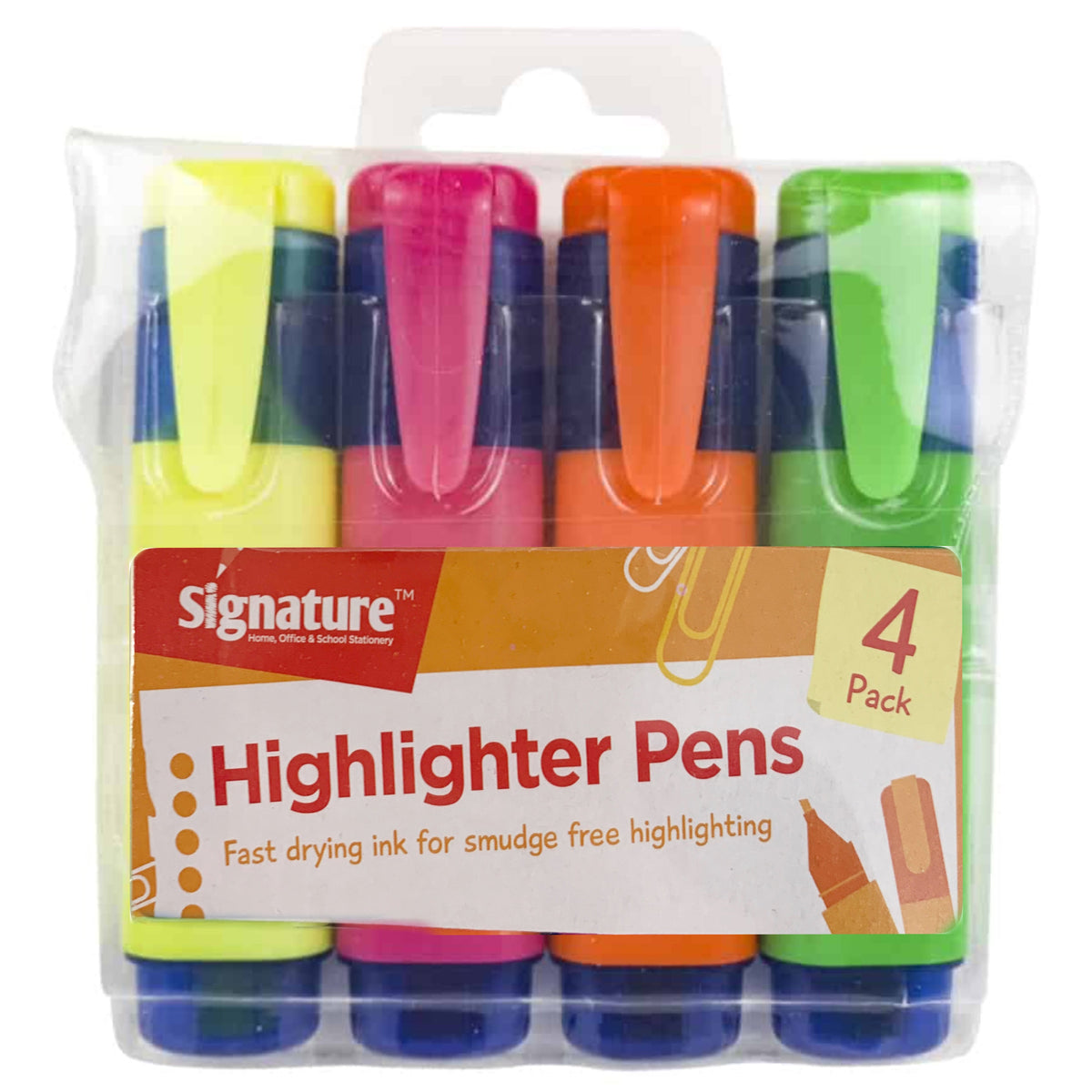 Signature Highlighter Pens 4pk – Mullaco Online