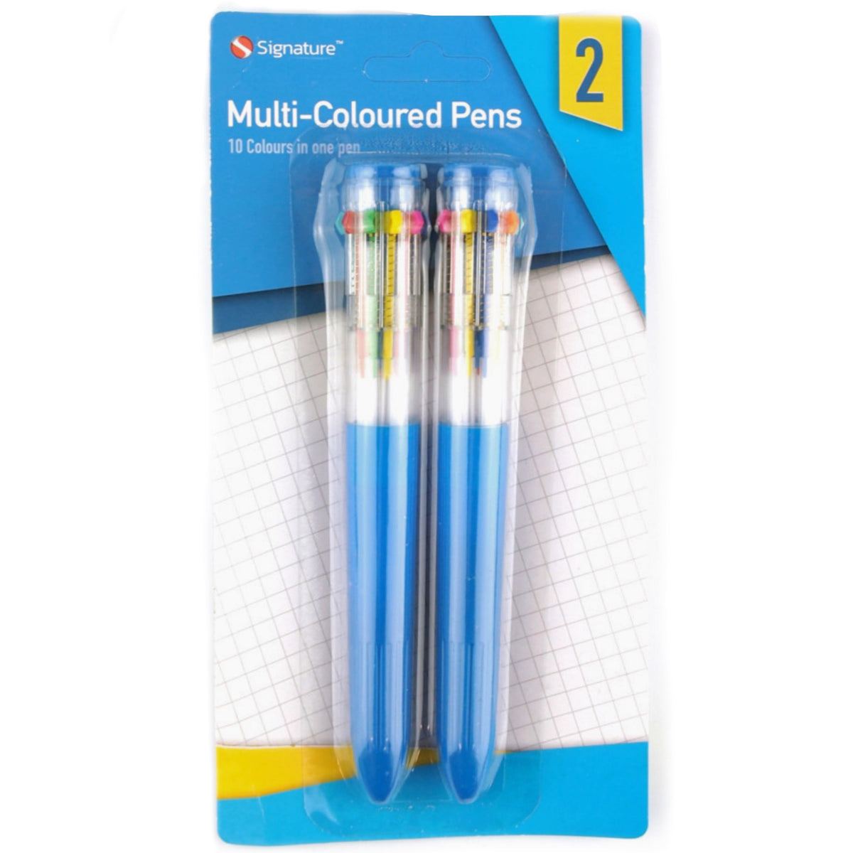 Signature Multi-Coloured Pens 6 in1 2pk – Mullaco Online