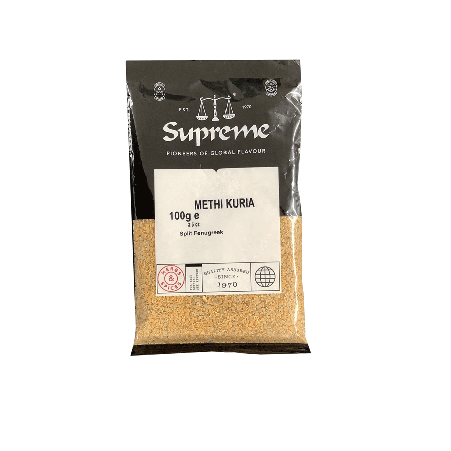Supreme Methi Kuria Split Fenugreek, 100g – Mullaco Online